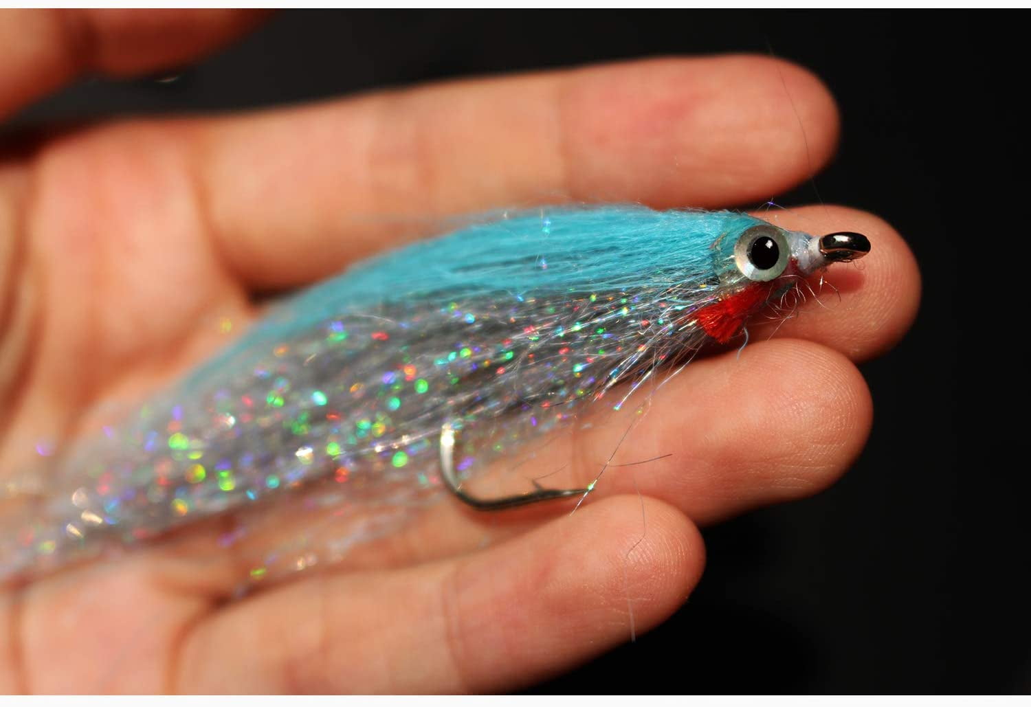10 pcs 10 Colors 1/0 4cm High Carbon Hook Holo Silver Salmon Trout Sea ...