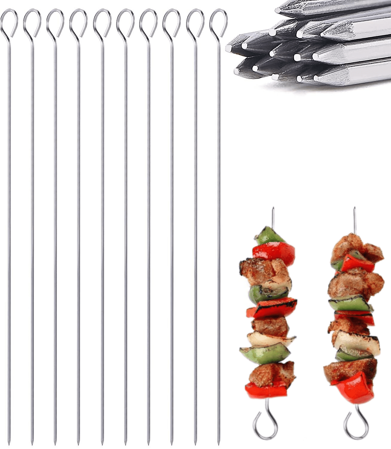 10 pcs 12 inches Turkey Lacers for Trussing Turkey,Stainless Steel ...