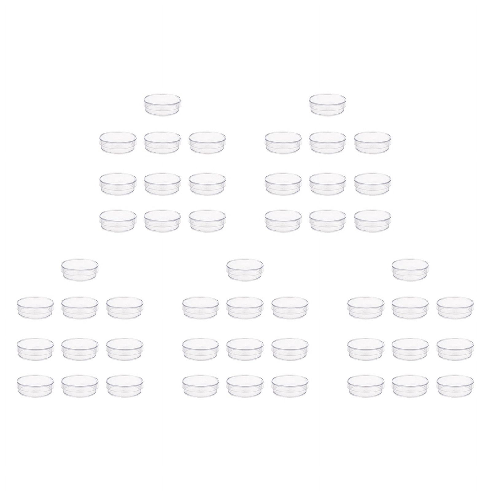 10 pcs. 35mm x 10mm Sterile Plastic Dishes with Lid for LB Plate ...