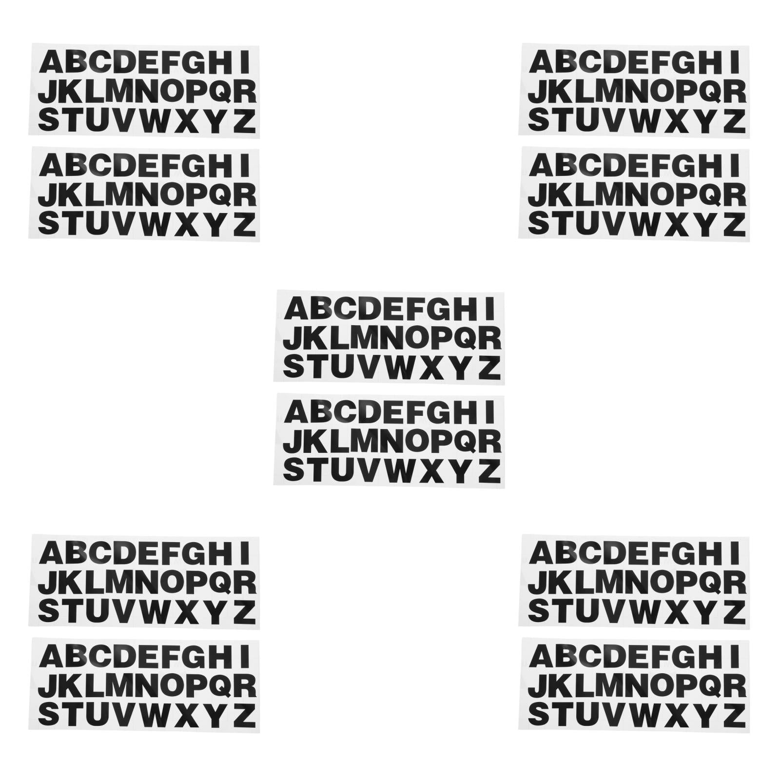 10 pcs Alphabet Stickers Cars Motorcycles Letters Reflective Sticker ...