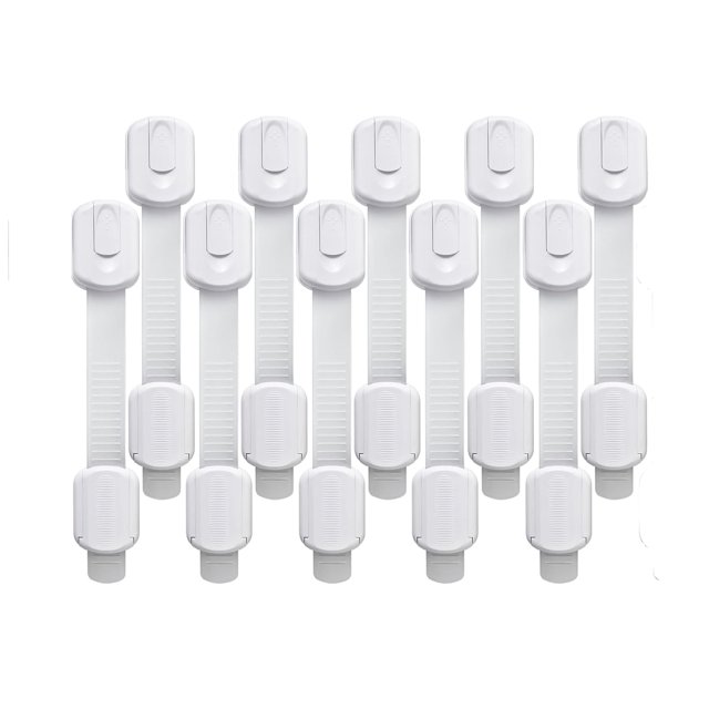 10 pcs Baby Proofing Safety Strap Locks, Child Proof Cabinet Latches ...