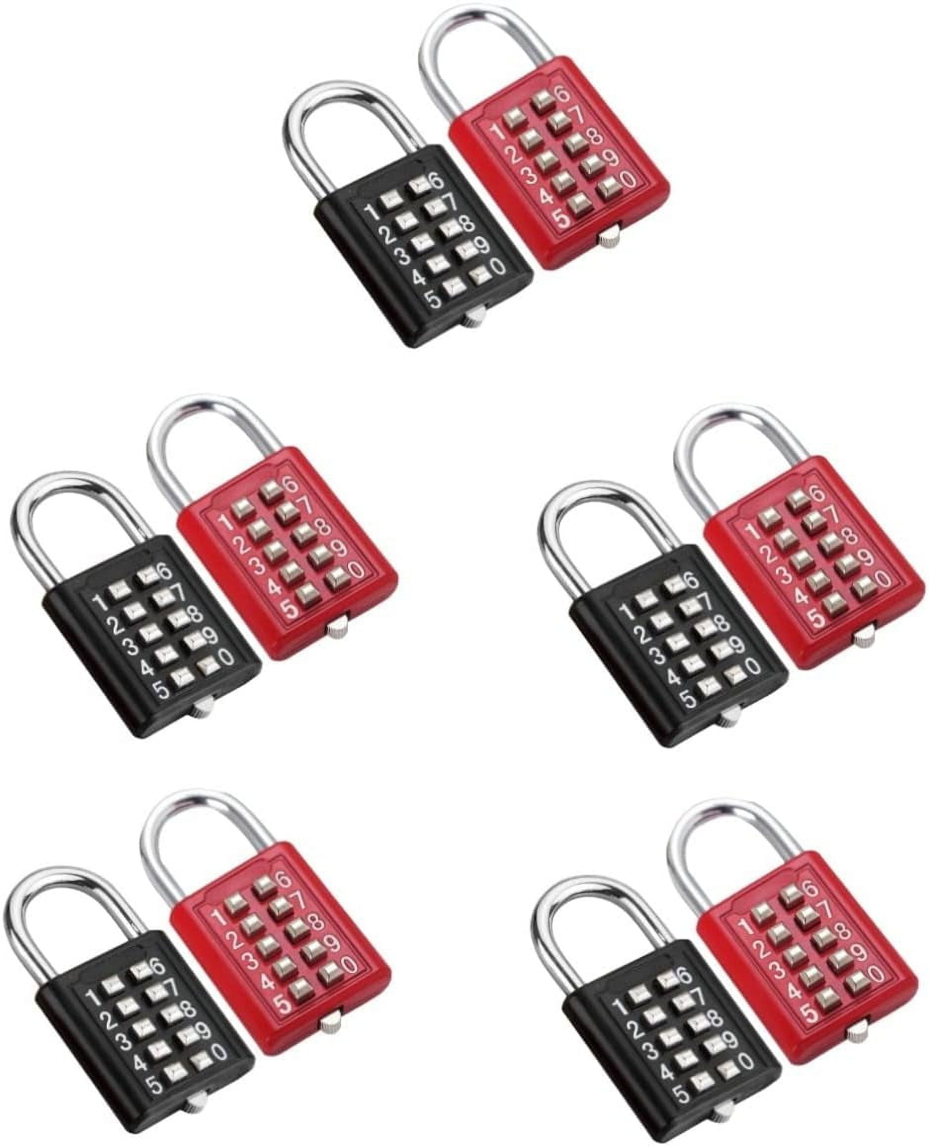 10 pcs Combination Lock for The Blind Padlocks for Outdoor use keytones ...