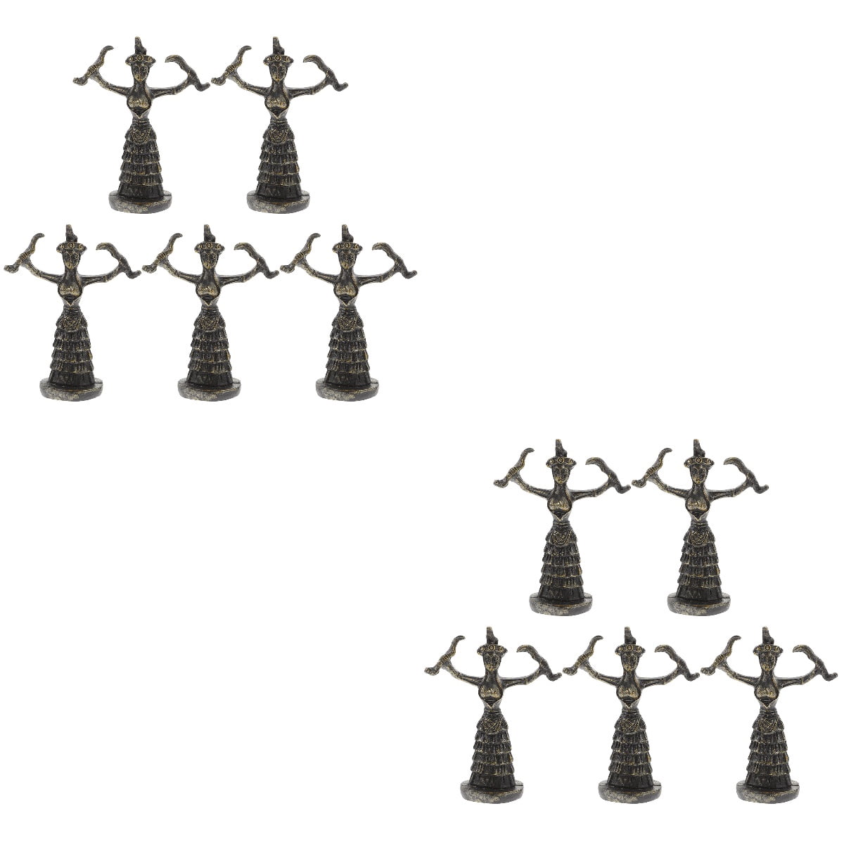10 pcs Desktop Resin Goddess Statue Decor Creative Greek Female God ...