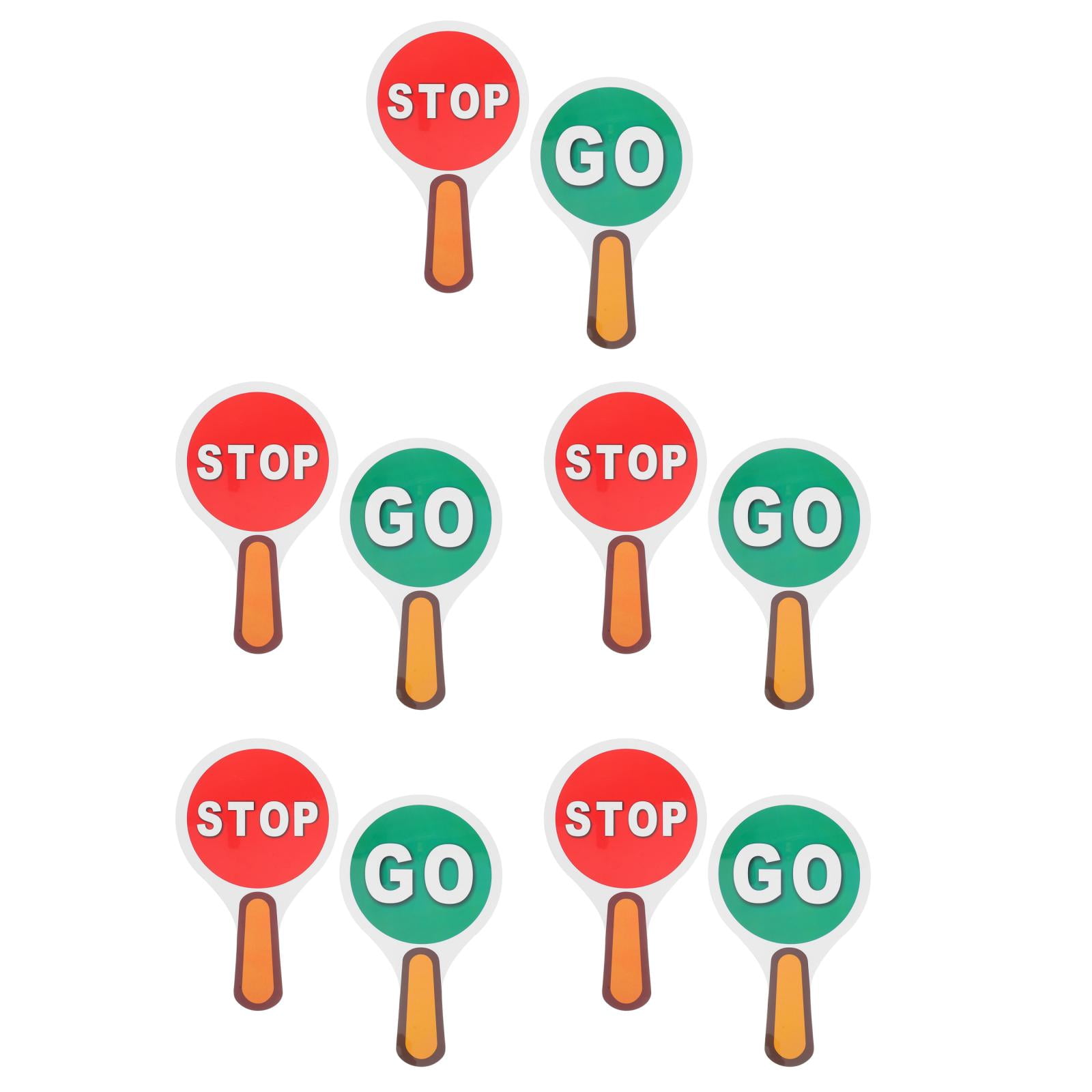 10 pcs Double-Sided Sign Handheld Signal Sign Waterproof Traffic ...