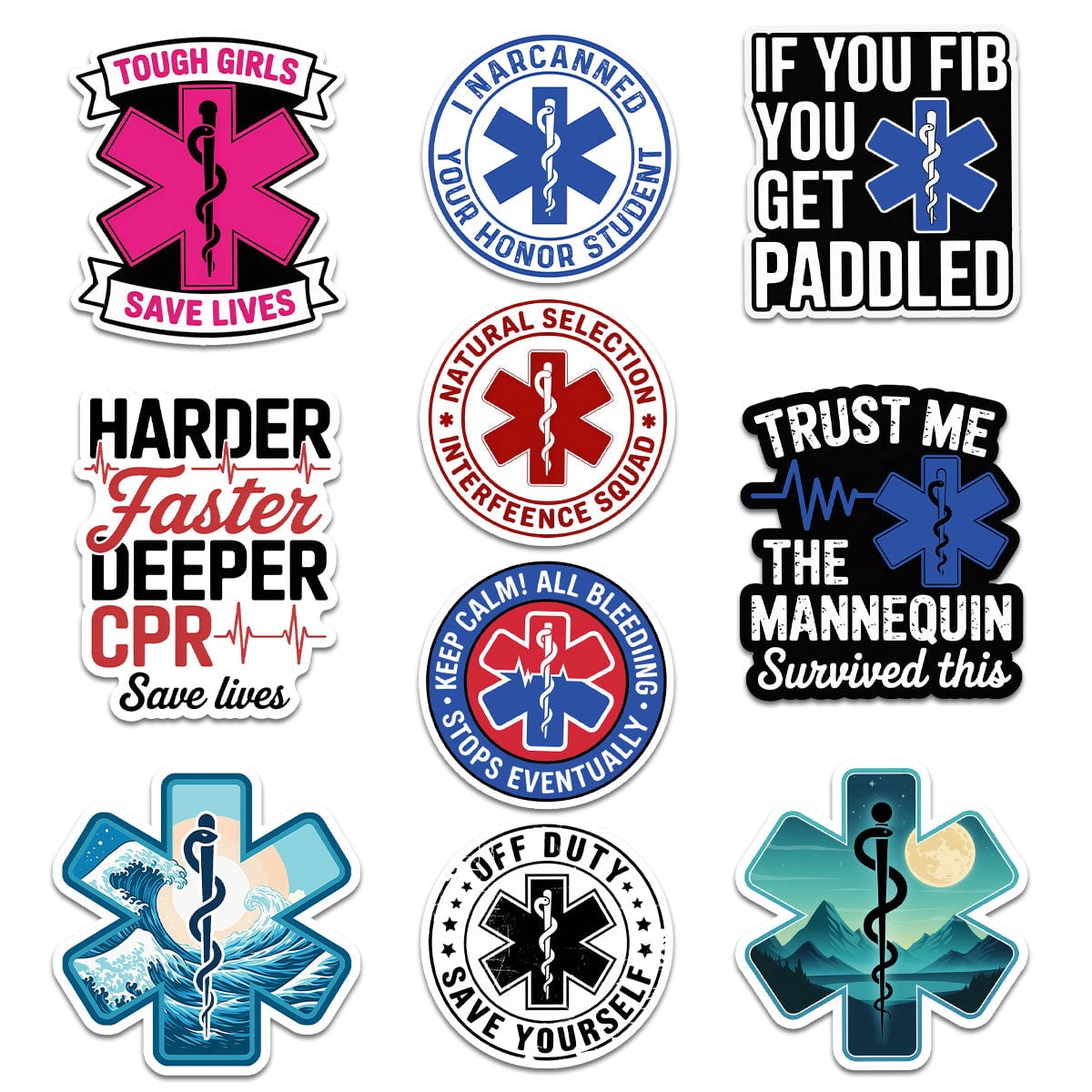 10 pcs EMT EMS sticker pack, Emt gifts | Emt Ems sticker | Ems gifts ...