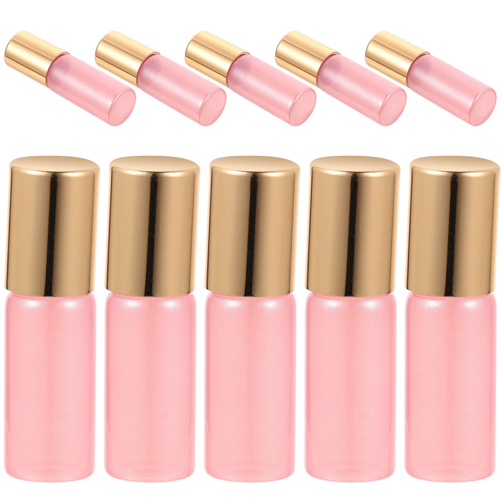 10 pcs Essential Oil Roller Bottles Empty Glass Roller Bottles Portable Roll on Glass Bottles ...