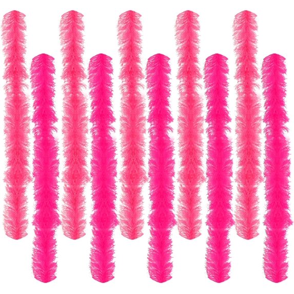 10 pcs Feather Boas 5ft Artificial Fluffy Boas Colorful Feather Boas ...