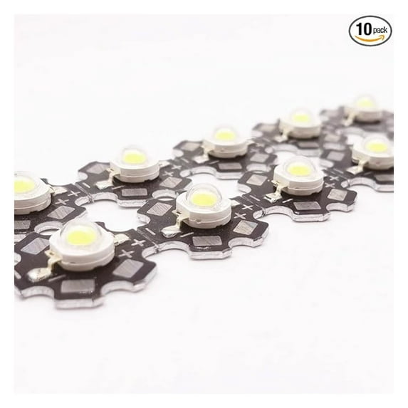 10 pcs High Power Led Chip 3W Cold White 20000K - 25000K LED Bead ...