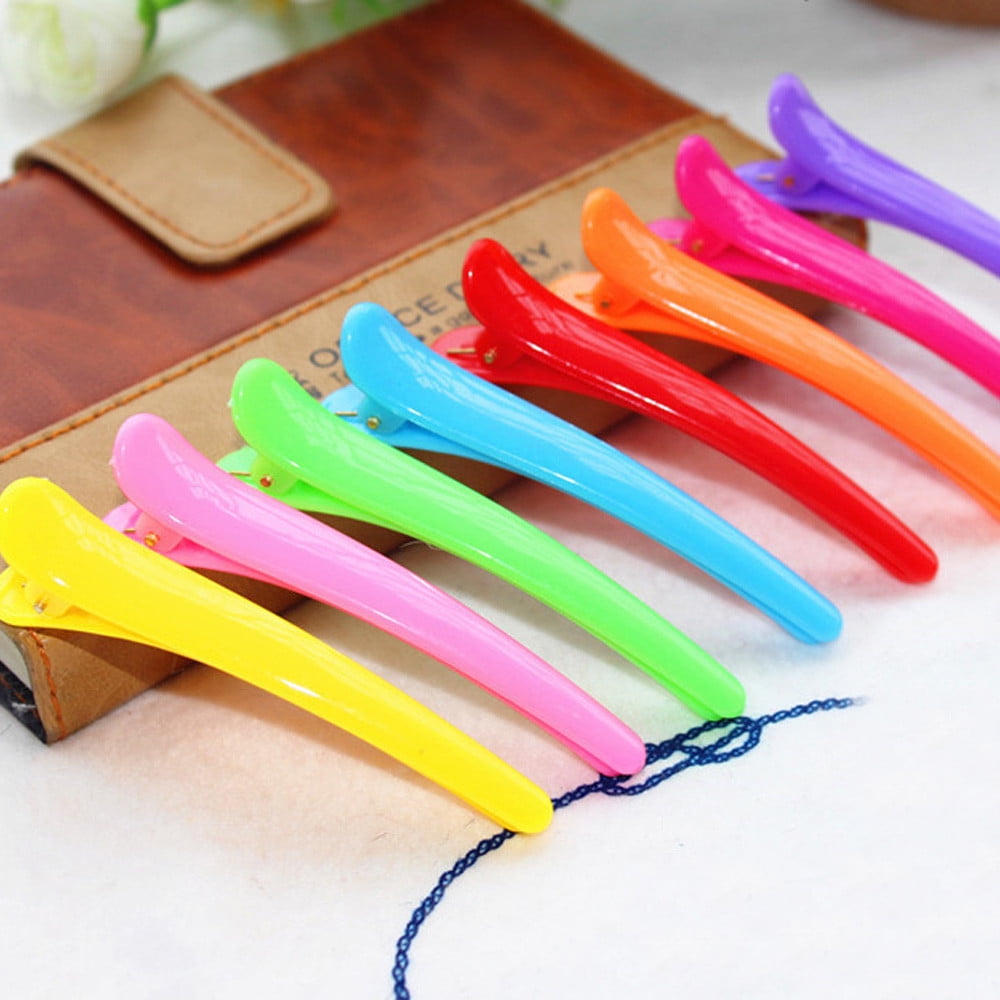 10 pcs Jelly Candy Color Duckbill Clip Alligator Hair Clip Translucent ...