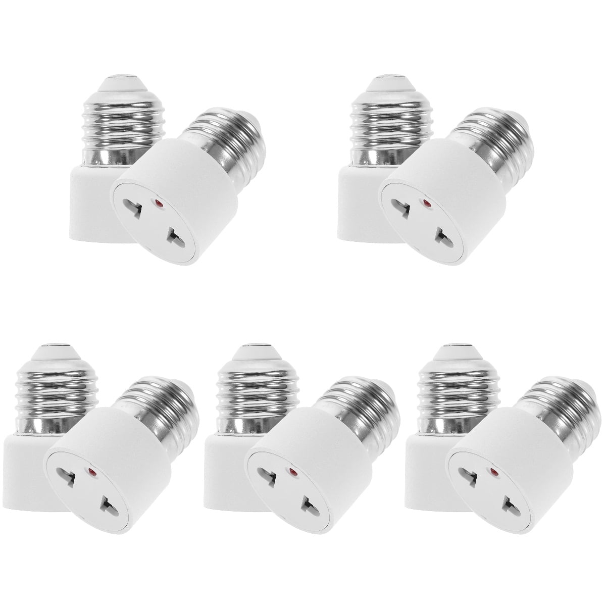 10 pcs Light Socket to Plug Adapter E27 Socket to 2-prong Light Socket ...