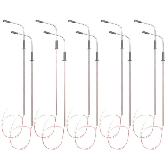 10 pcs Model LED Street Lamp Lighting Single Head Train Layout ...