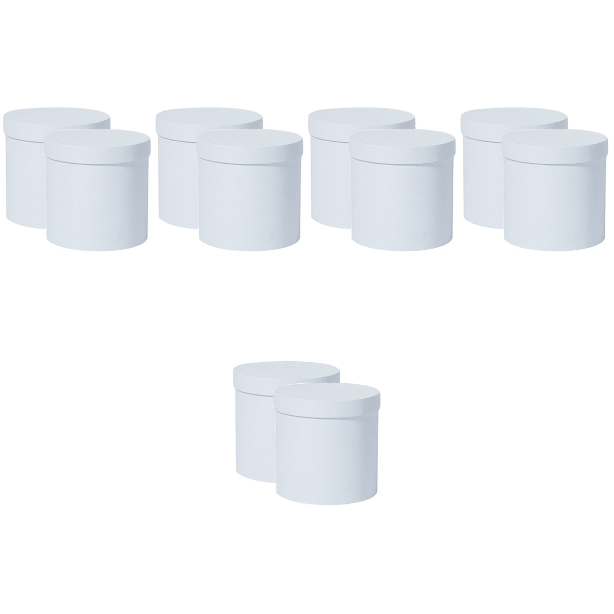 10 pcs Paper Flower Bucket Round Cardboard Buckets Cylinder Favor Gift ...