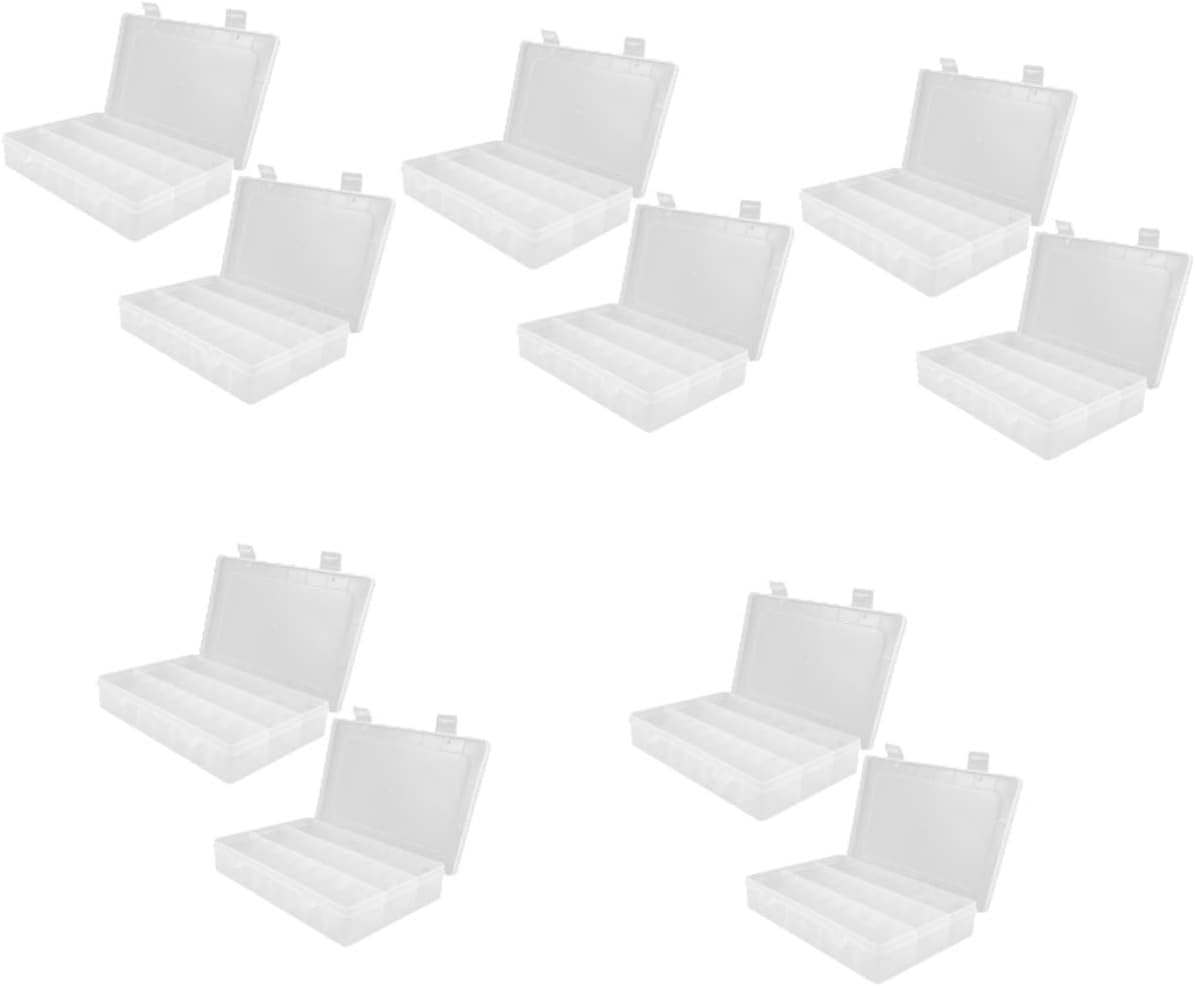 10 pcs Plastic Buttons case Small Object Accessory Box Desktop Tabletop ...