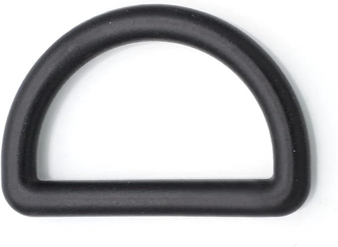 10 pcs Plastic D-Ring Quality Black D Rings Loop for Belts Bags Purse ...