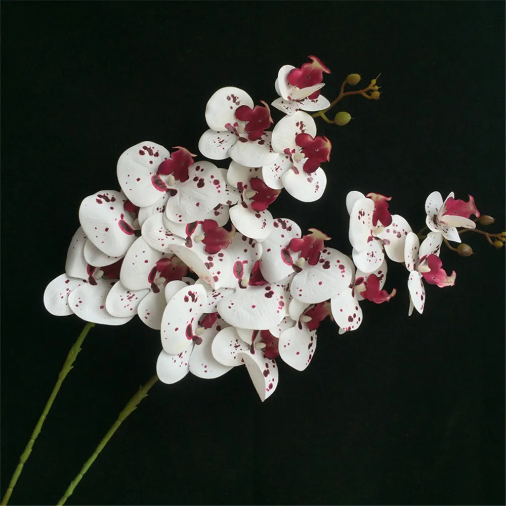 10 pcs REAL TOUCH ORCHIDS High Quality Latex Orchid Flower Artificial ...