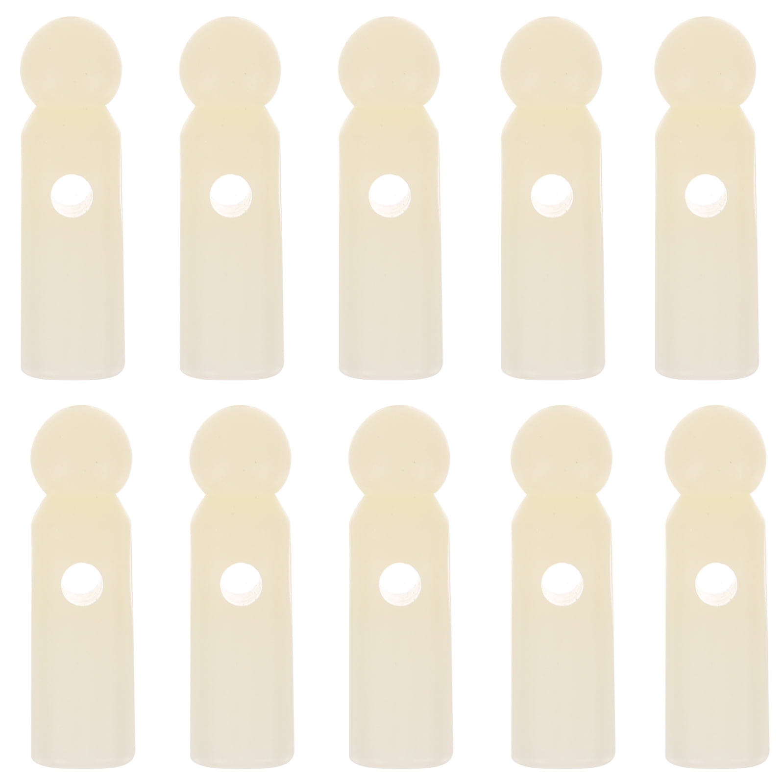 Minkissy 10Pcs White Plastic Umbrella Bone Covers for Foldable Umbrella ...