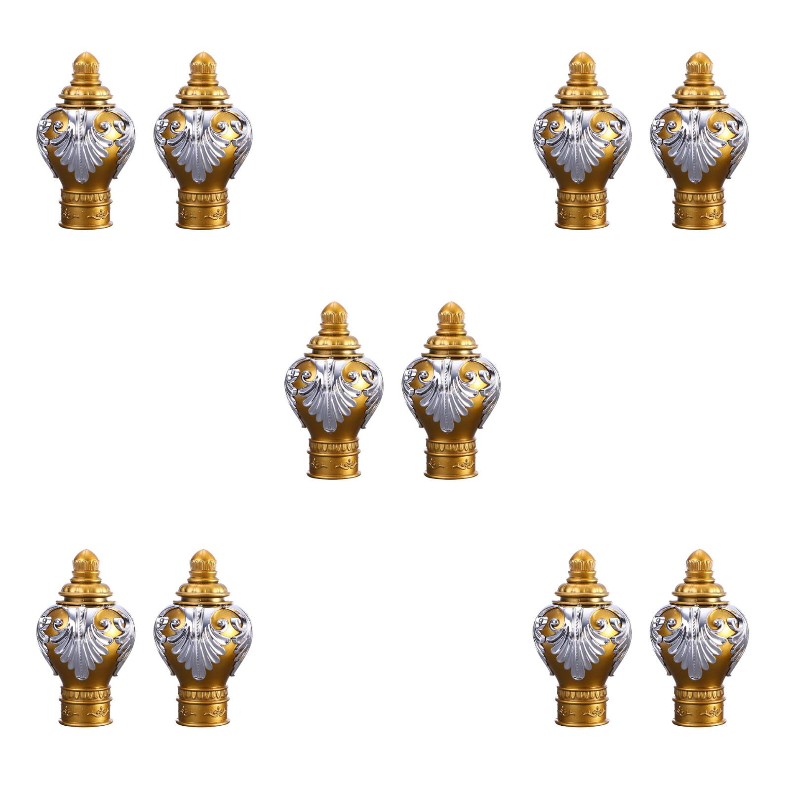 10 pcs Rome Pole Curtain Rod End Decoration for Bedroom Living Room ...