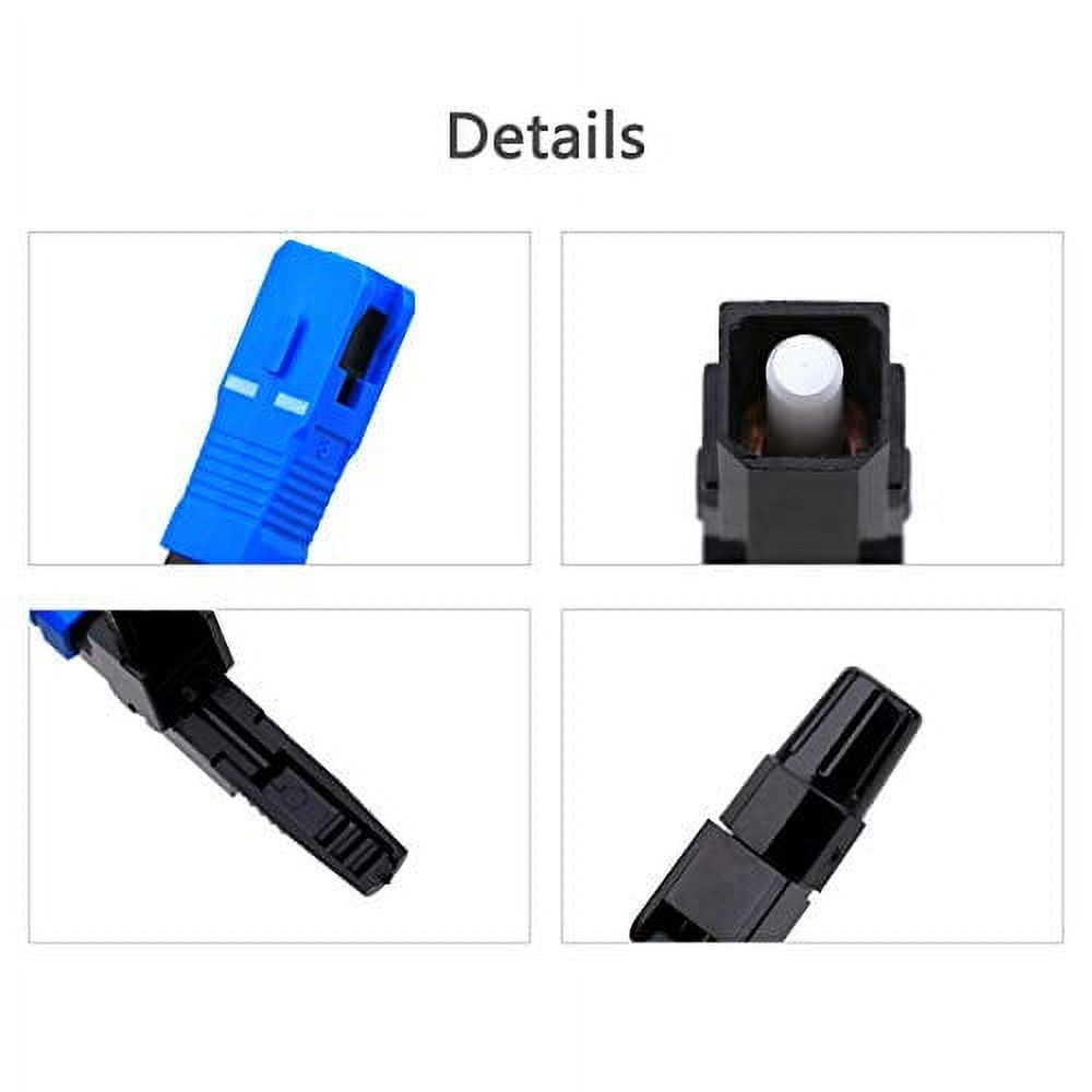 10 pcs SC -UPC Optic Fiber Quick Connector Fast Connector Single Mode ...