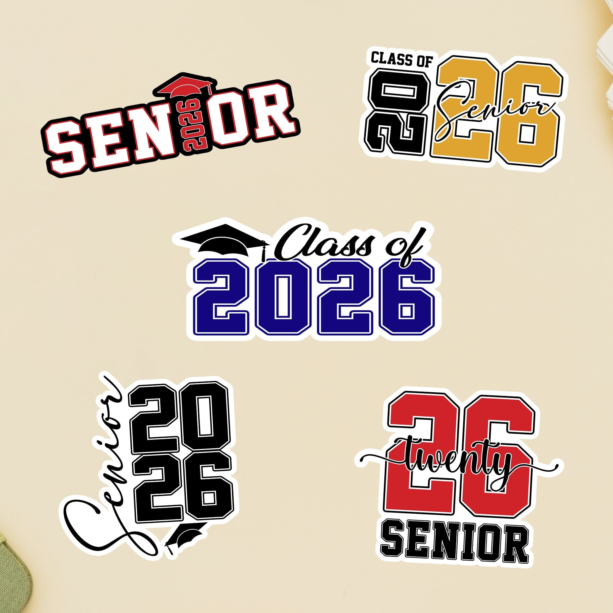 10 pcs Senior 2026 Sticker, Senior sticker Gift for 2026 Graduation ...