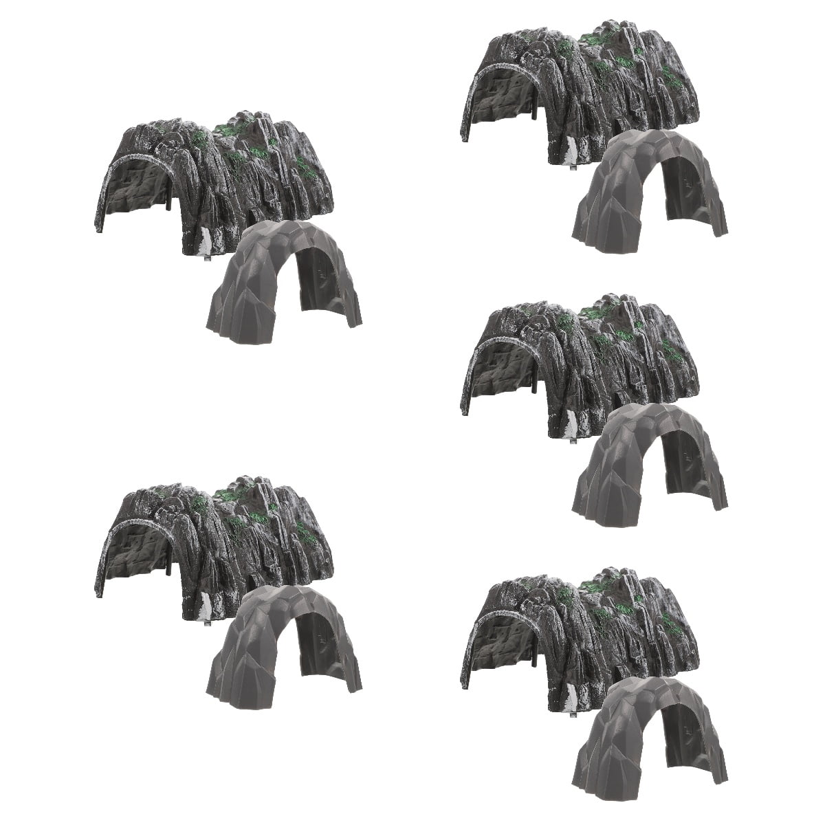 10 pcs Simulated Cave Model Faux Train Toy Tunnel Decoration Diy ...