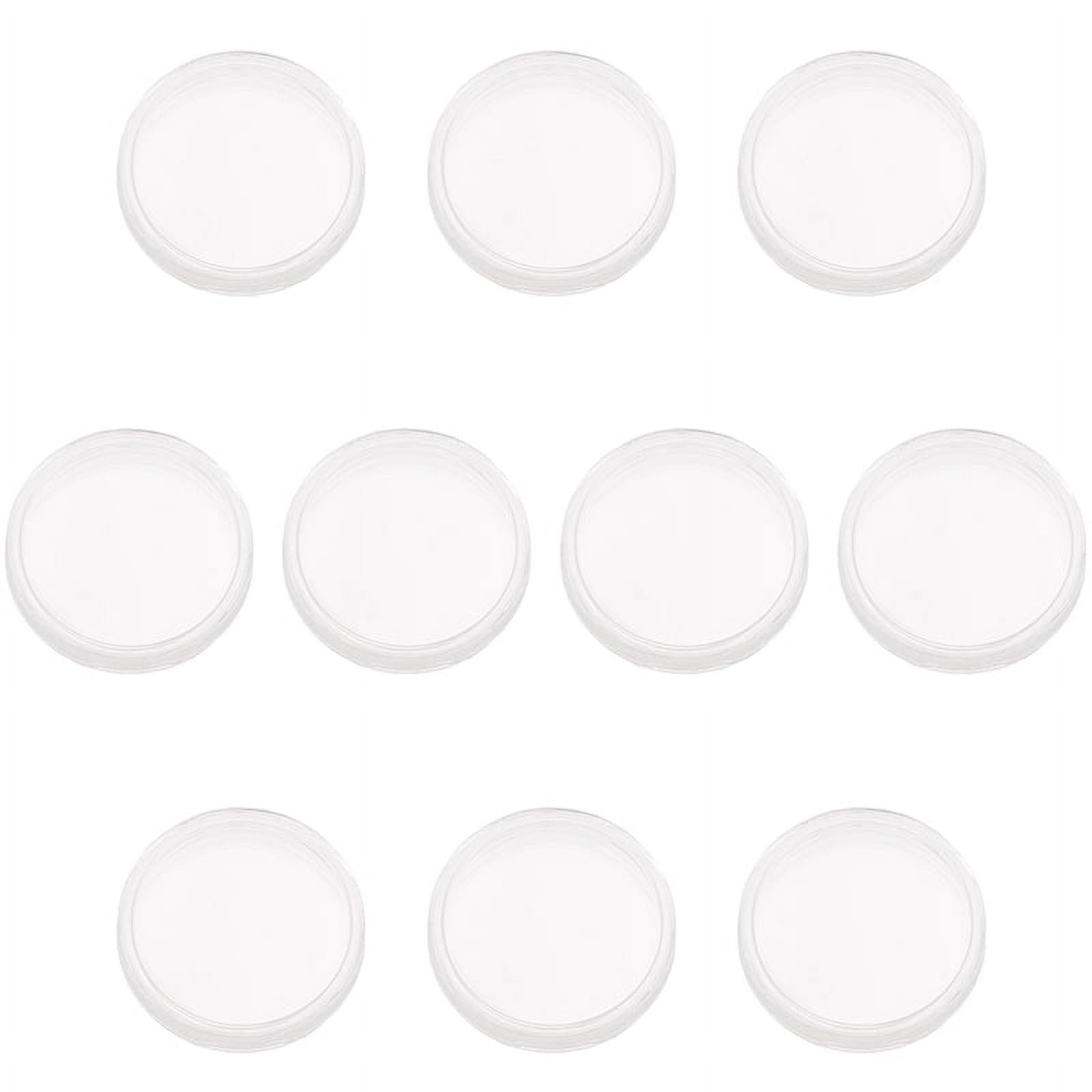 10 pcs Small round transparent plastic coin capsules box 25mm H2524 ...