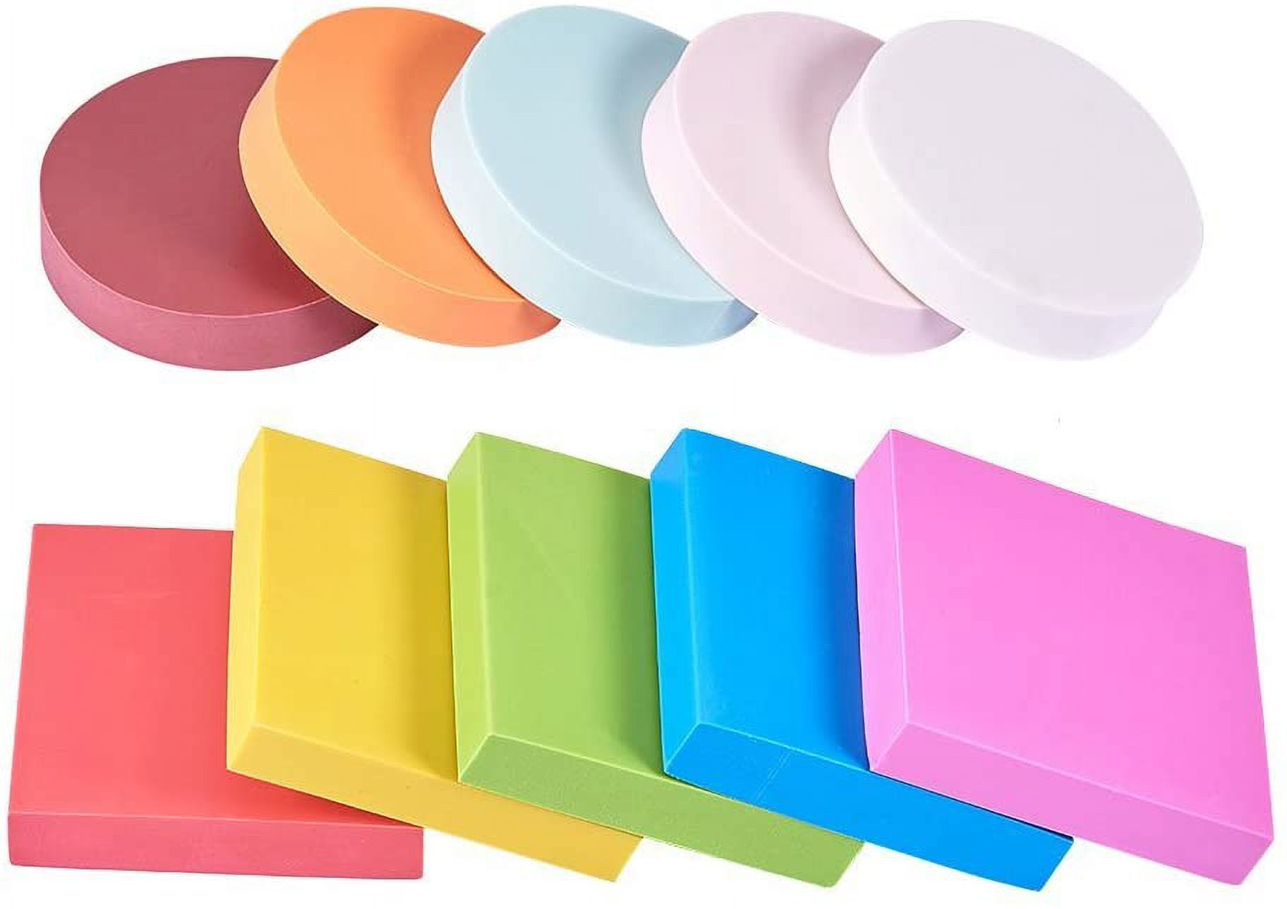 10 pcs Square & Round Rubber Stamp Carving Blocks for Scrapbooking ...