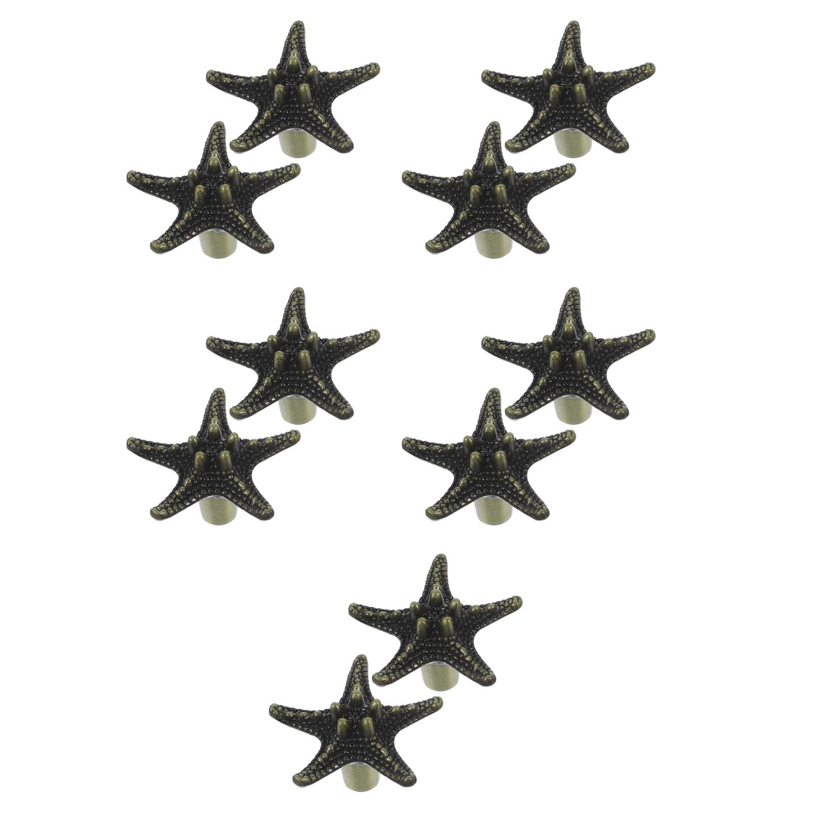 10 pcs Star Drawer Knobs Pulls Home Metal Cabinet Knobs Nautical Beach ...