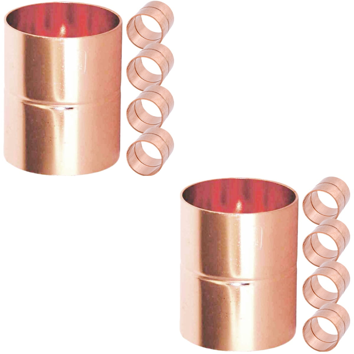 10 pcs Straight Copper Coupling Fittings Air Conditioning Welding ...