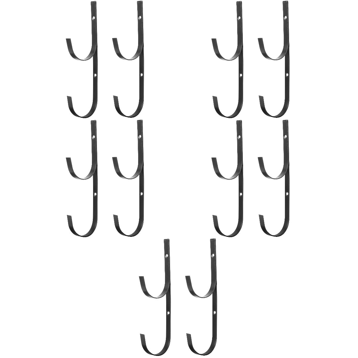 GETAJGHSD Black Metal Wall Hook for Pools Multi-Use Hanger with Double ...