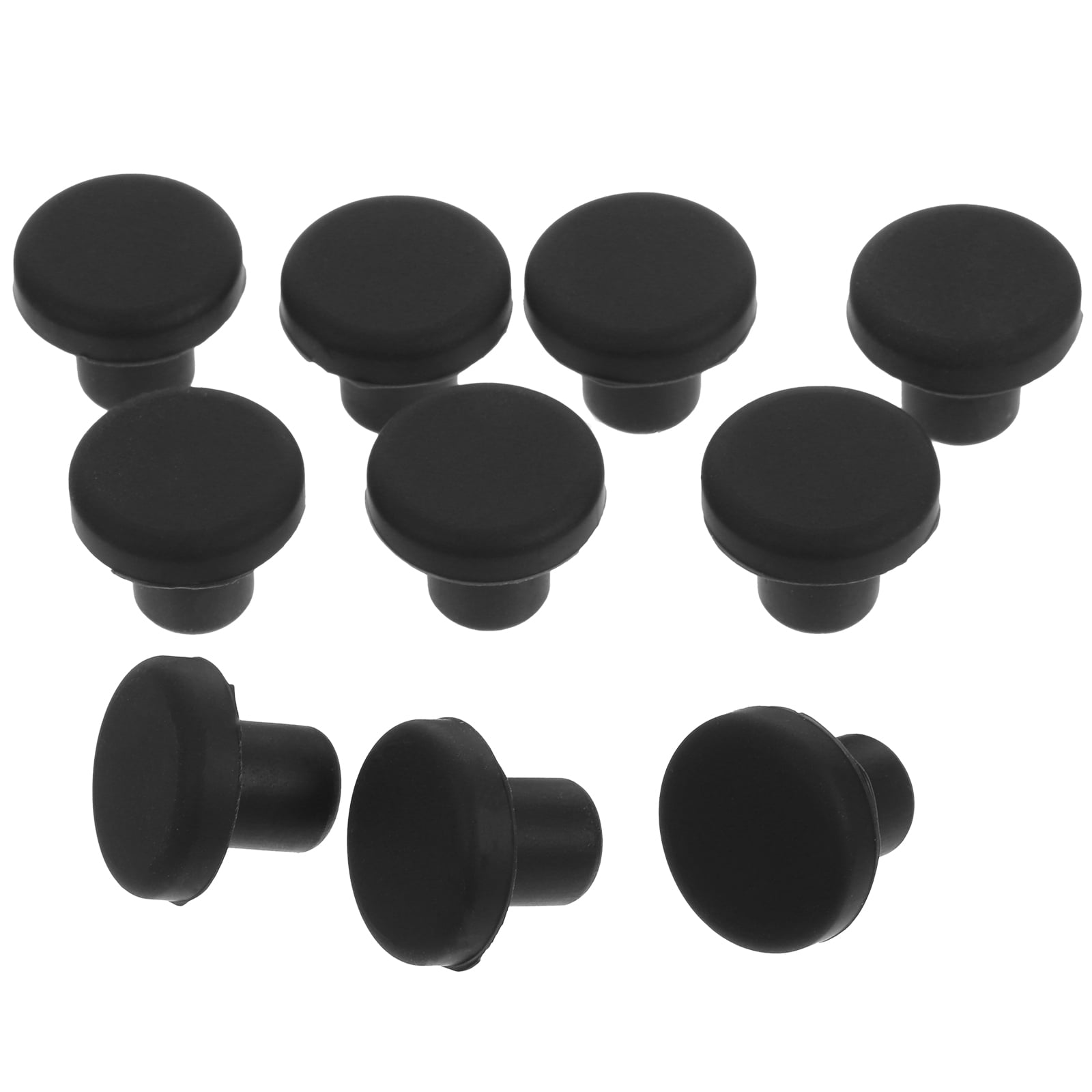 10 pcs T-shaped Rubber Stopper Sealing Plugs Rubber Seal Stoppers Round ...