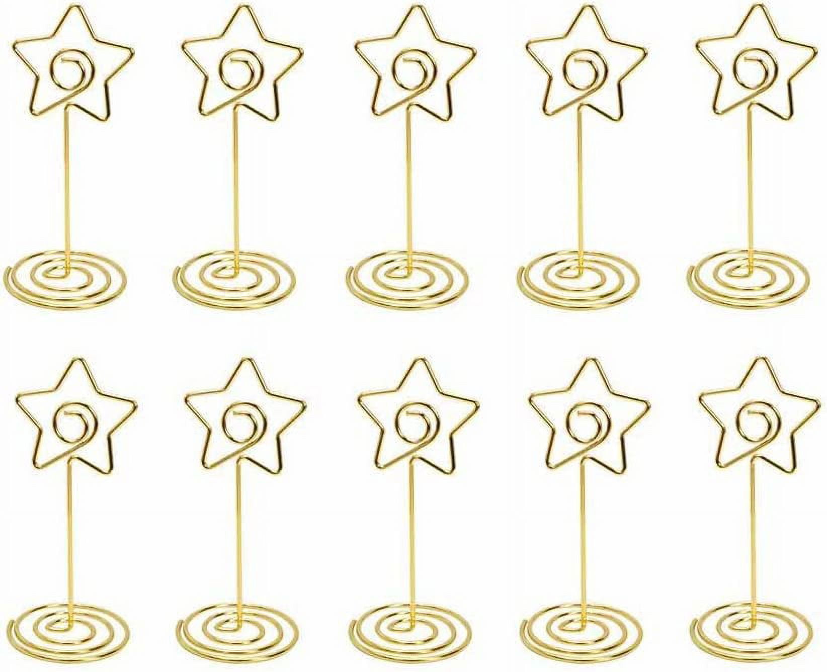 10 pcs Table Number Holder Wedding Table Name Card Holder Clips Photo ...