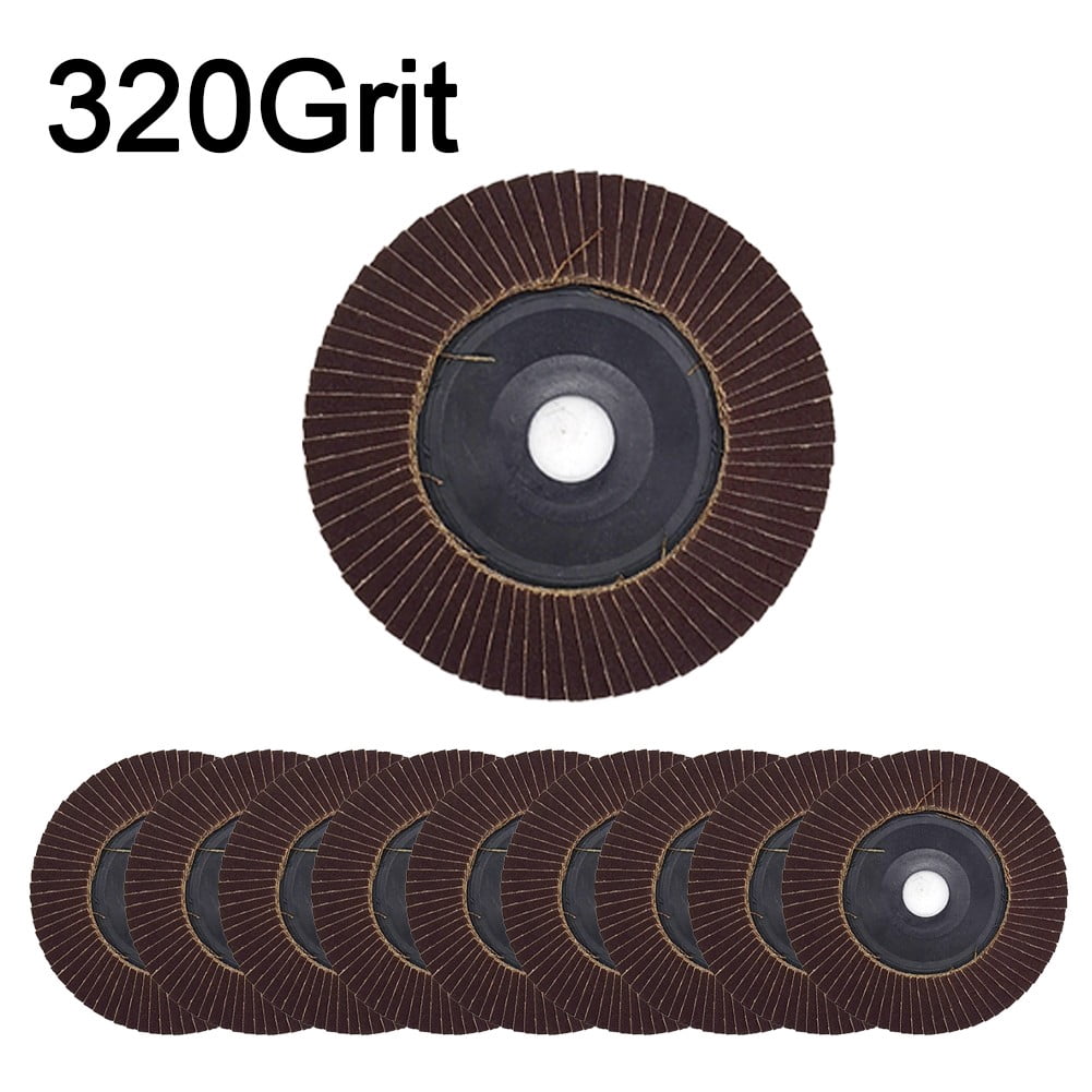 10 pcs Type100 Angle Grinder Louver Red Sand Grinding Polishing Wheel ...