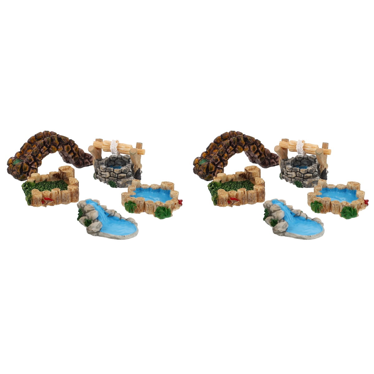 10 pcs Vivid Mini Bridge Model Landscape Retro Landscaping Resin ...