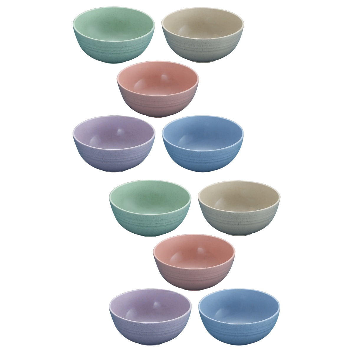 10 pcs Wheat Straw Bowls Serving Bowl Soup Bowls Rice Bowl Cereal Bowl ...