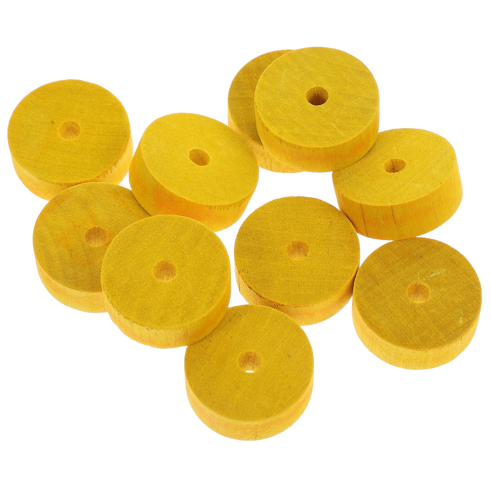 10 pcs Wooden Wheels Toys and Craft Wheels Wooden Wooden Rolling Wheel ...