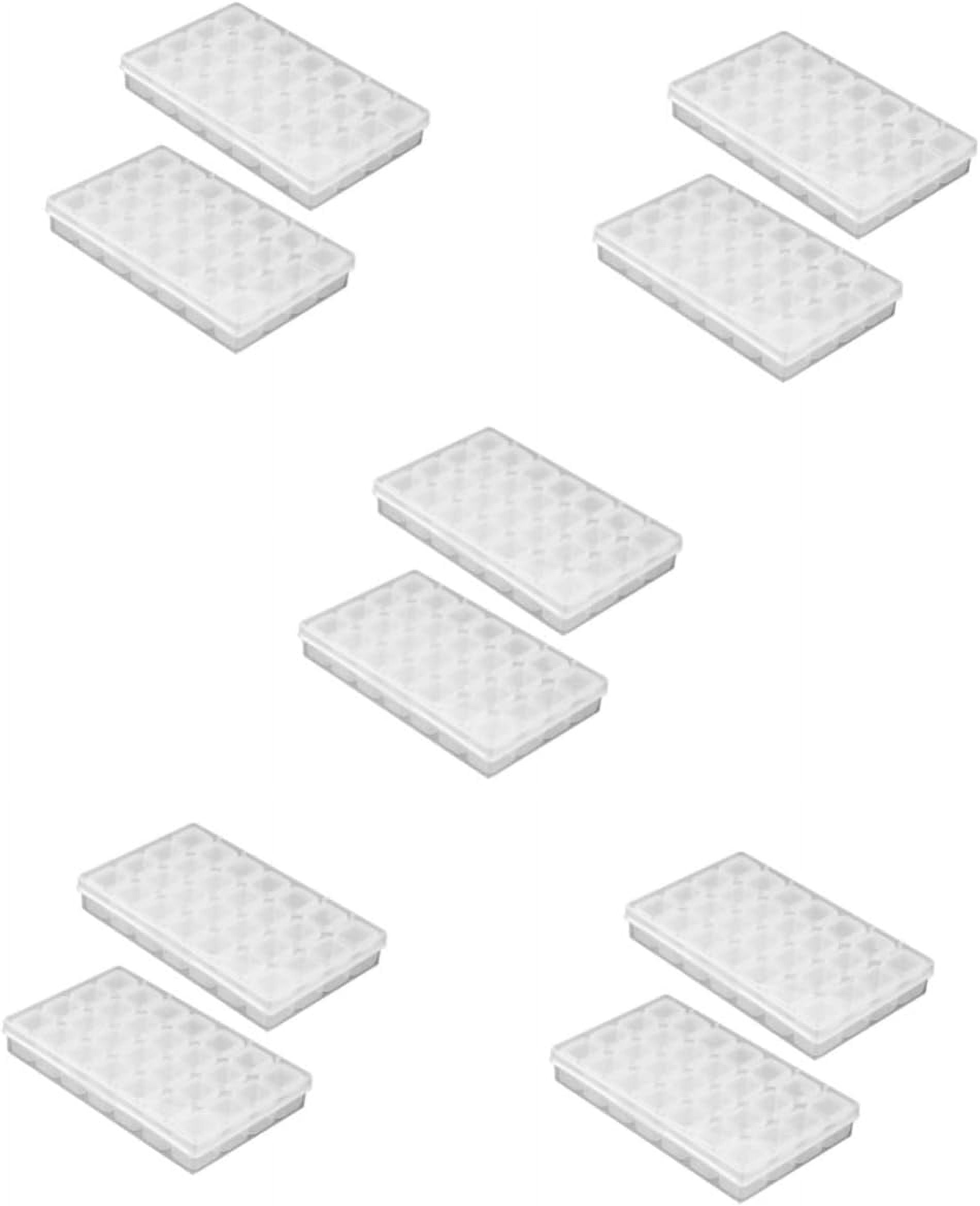 10 Pcs Removable Storage Box Clear Nail Container Small Storage ...