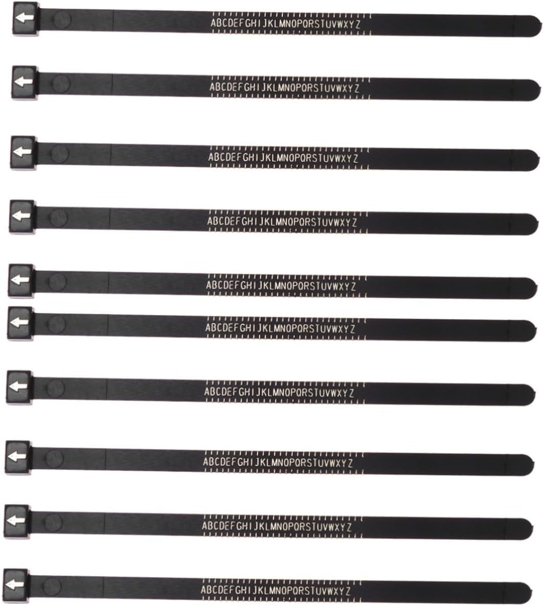 10 pcs ring tool ring size guide jewerly ring gauge jewelry adjustable ...