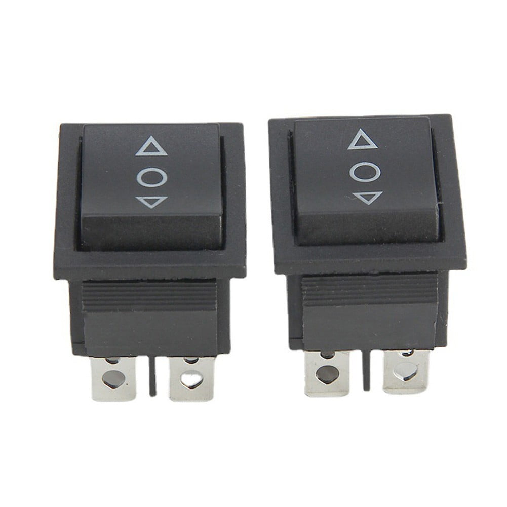 10 pieces Rocker switch, BUTTON ON/OFF/ON Momentary 16 A, 6 Pin 250 V ...
