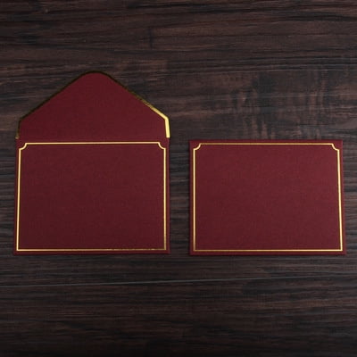 10 pieces/batch of customized white pearl paper envelopes, bank cards ...