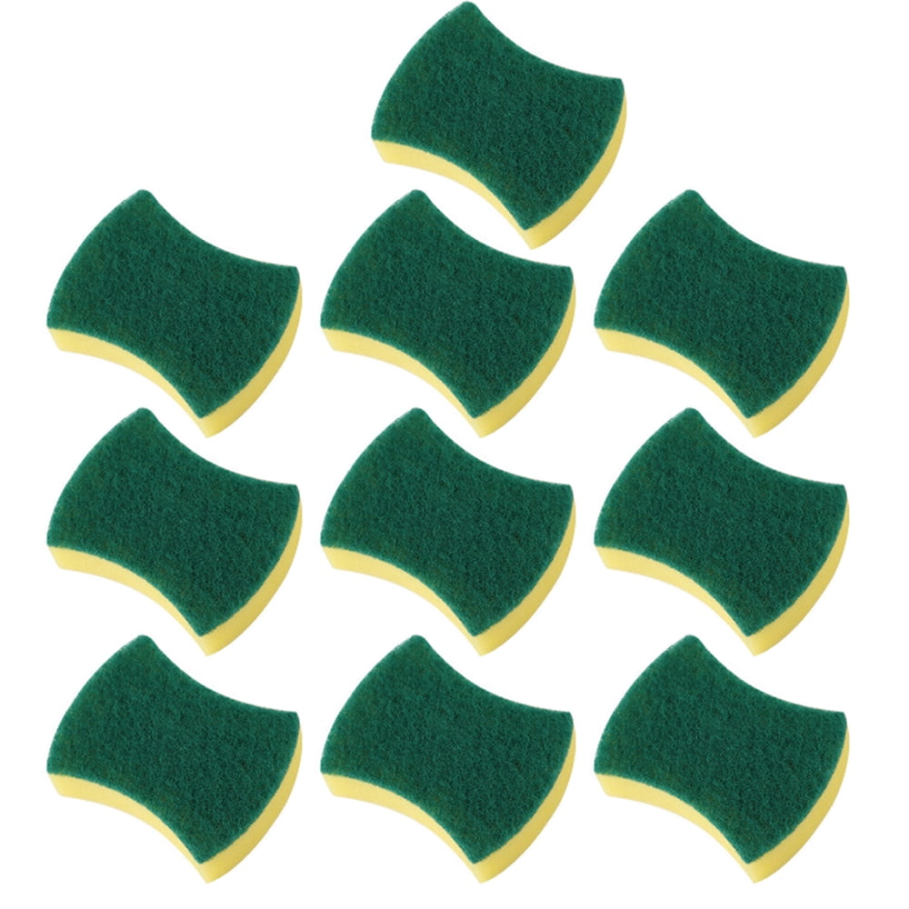 10 pieces of dishwashing sponge, high-density sponge, kitchen cleaning ...