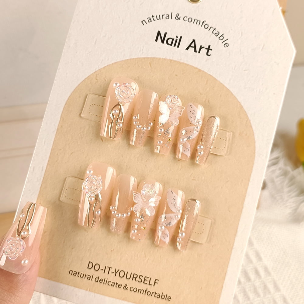 10 pieces of sub-code Douyin explosive butterfly nail sticker, pearl ...