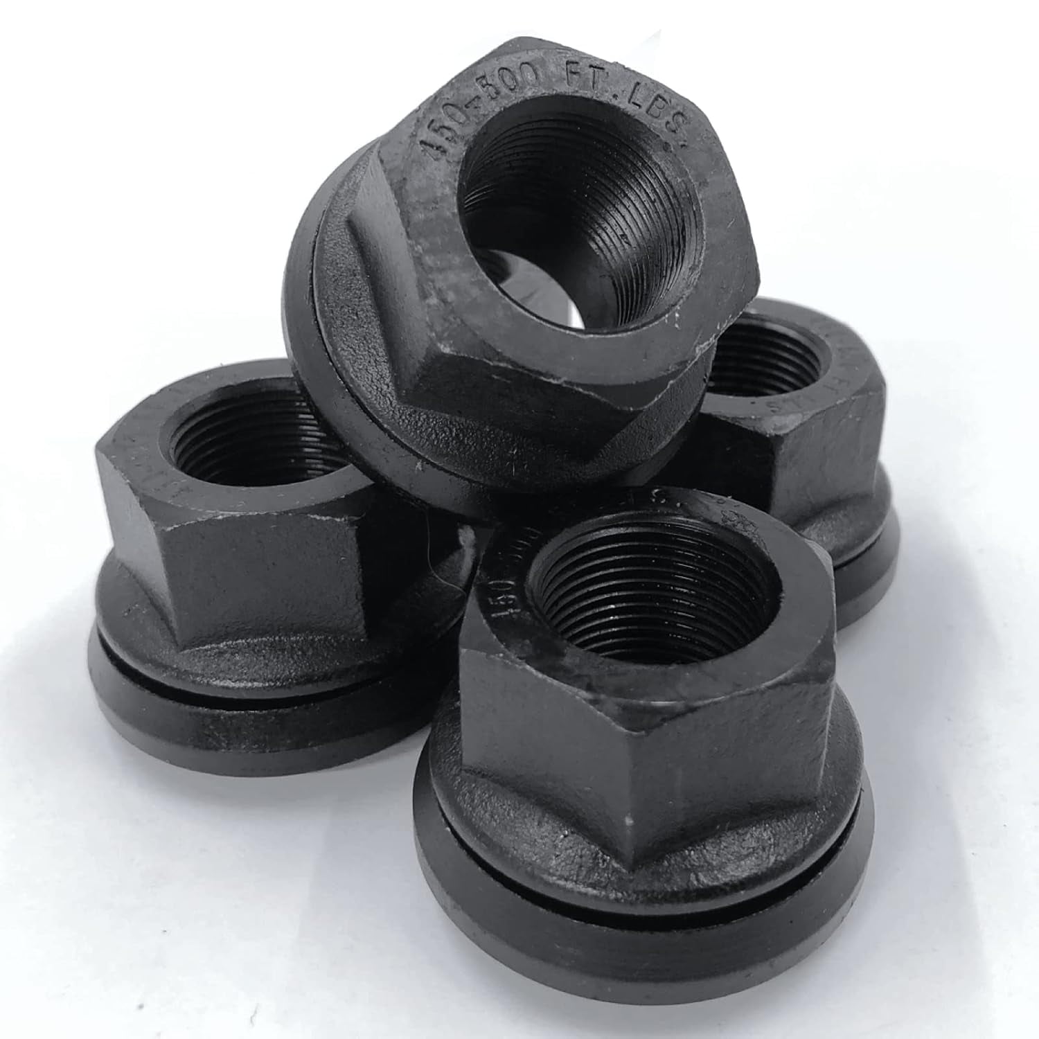 **10 pieces of two piece 6mm sleeve flanged m22x1.5 wheel nuts 33mm hex ...