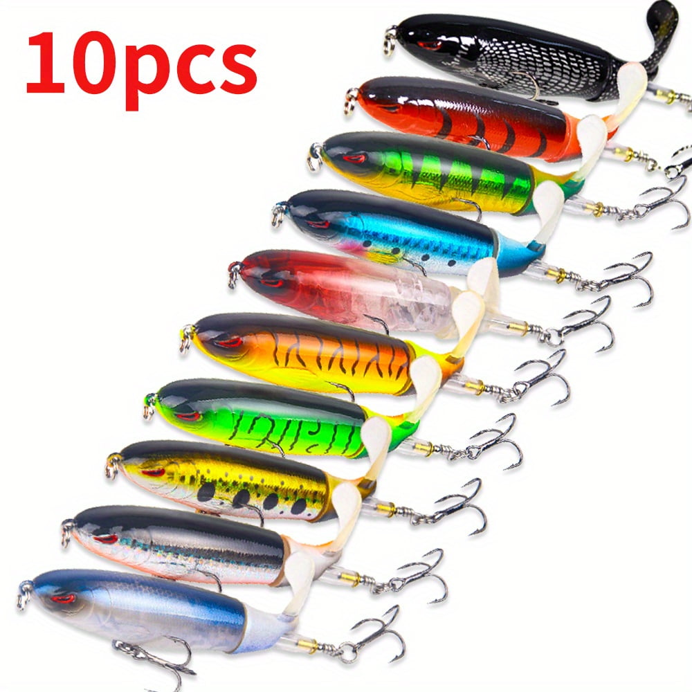 10 pieces/set, 35g, 14 cm / 5.51-inch Plopper bait, Topwater bait ...