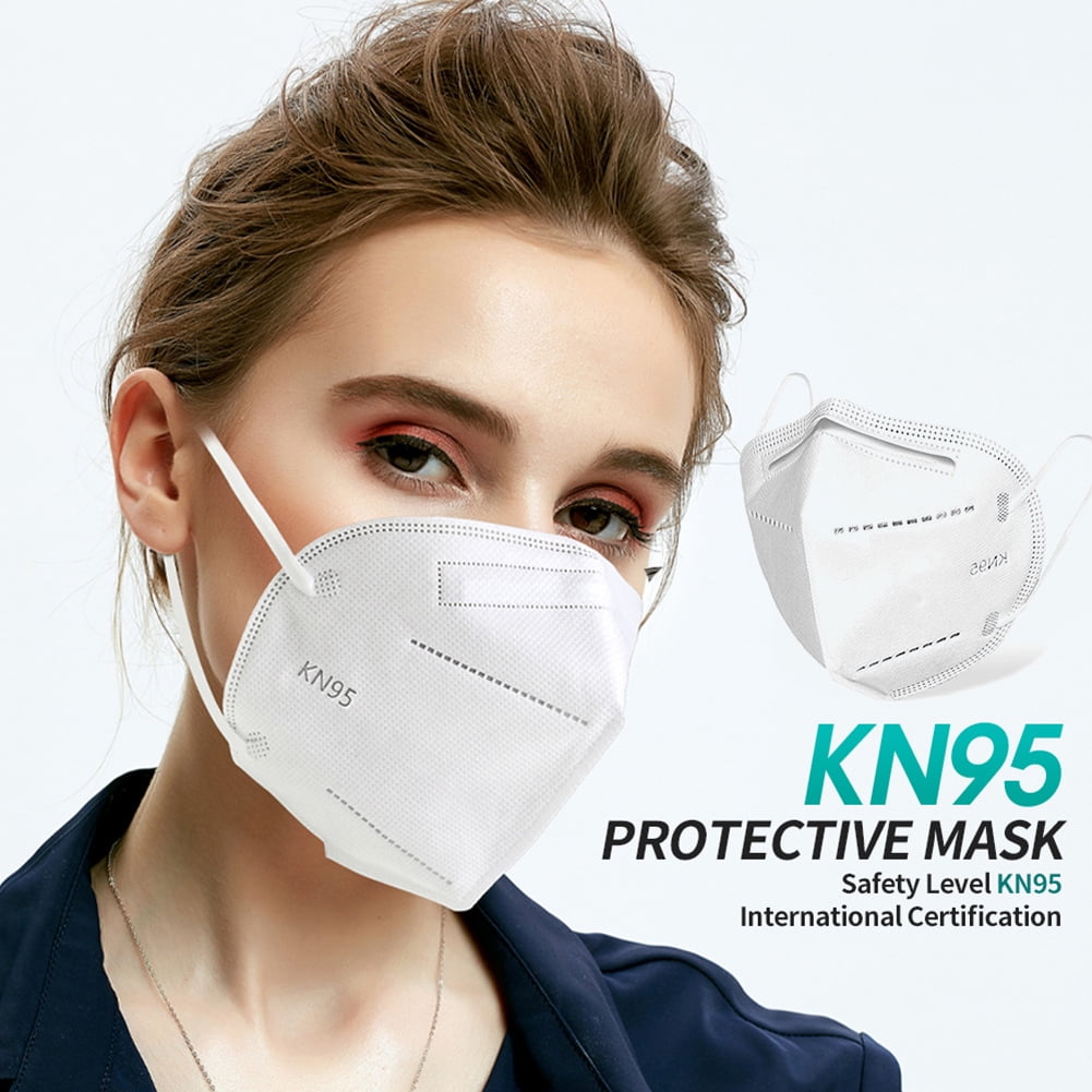 (10 pieces/white-adult four-layer model) KN95 masks - Walmart.com