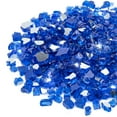 10-pound Fire Gl- 1/2 Inch Reflective Tempered For Fireplace Pit Cobalt ...