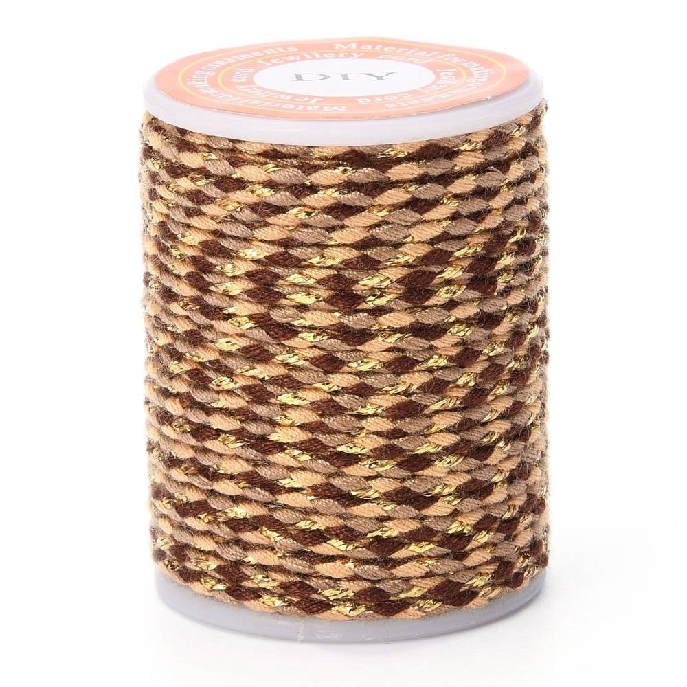 10 roll 4-Ply Polycotton Cord Metallic Cord Handmade Macrame Cotton ...