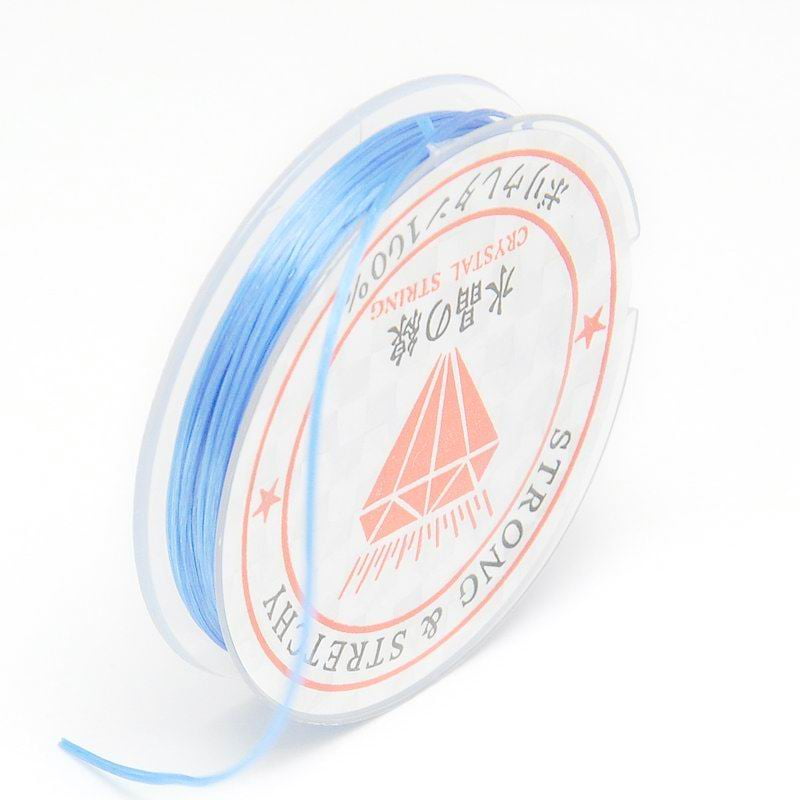 10 roll Flat Elastic String String Cord Threads Sky Blue 0.8mm 10.93 ...