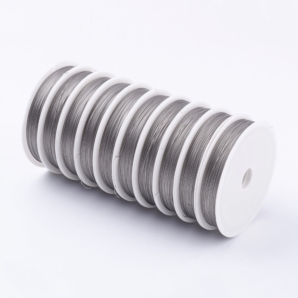 10 roll Original color Tail Wire Nylon-coated Stainless Steel Raw 0 ...