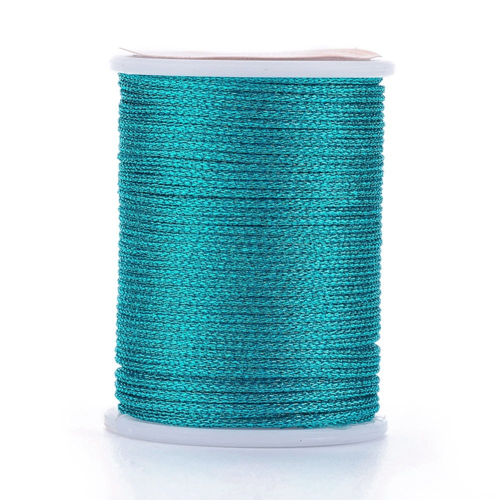 10 roll Polyester Metallic Thread Light Sea Green 1mm 7.65 yards(7m ...
