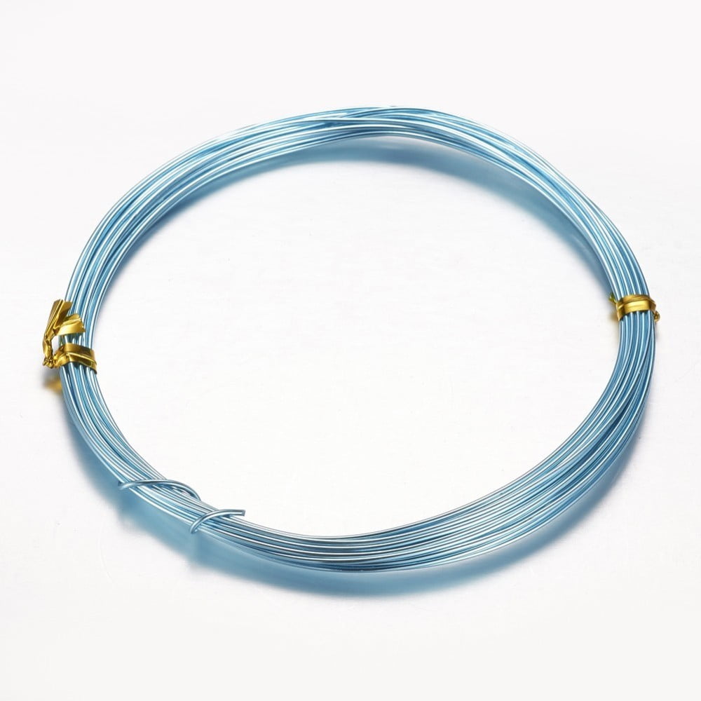 10 roll Round Aluminum Craft Wire for DIY Arts and Craft Projects Pale ...